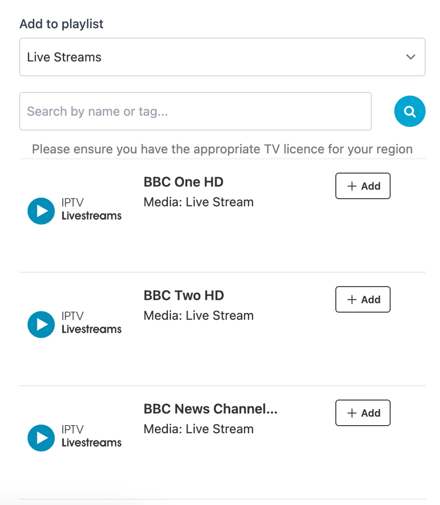 How To Add An IPTV Live Stream To A Screen